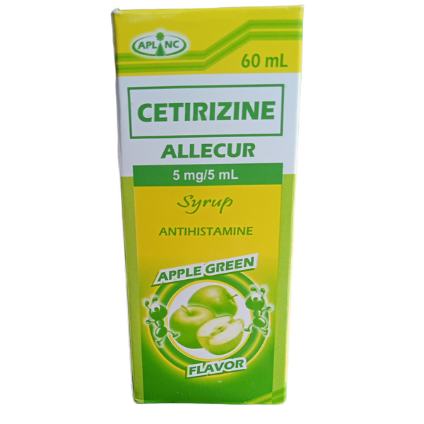 ALLECUR Cetirizine Hydrochloride 5mg / 5mL Syrup 60mL Apple Green price ...
